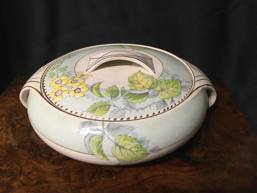 Burleigh Ware Art Deco Dish Terrine Vegetables With Lid Vgc Bowls to Go ...