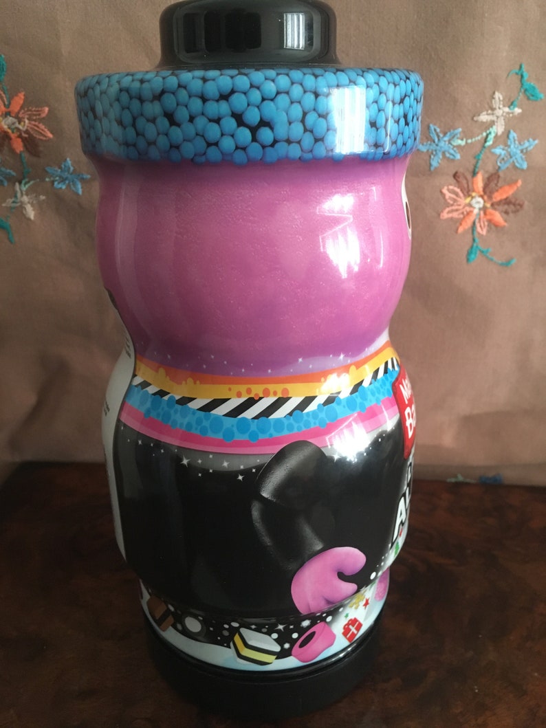 1 Bertie Bassett Liquorice Allsorts Tin, Empty Candy Jar, Vintage Gift ... 1 Bertie Bassett Liquorice Allsorts Tin, Empty Candy Jar, Vintage Gift ...