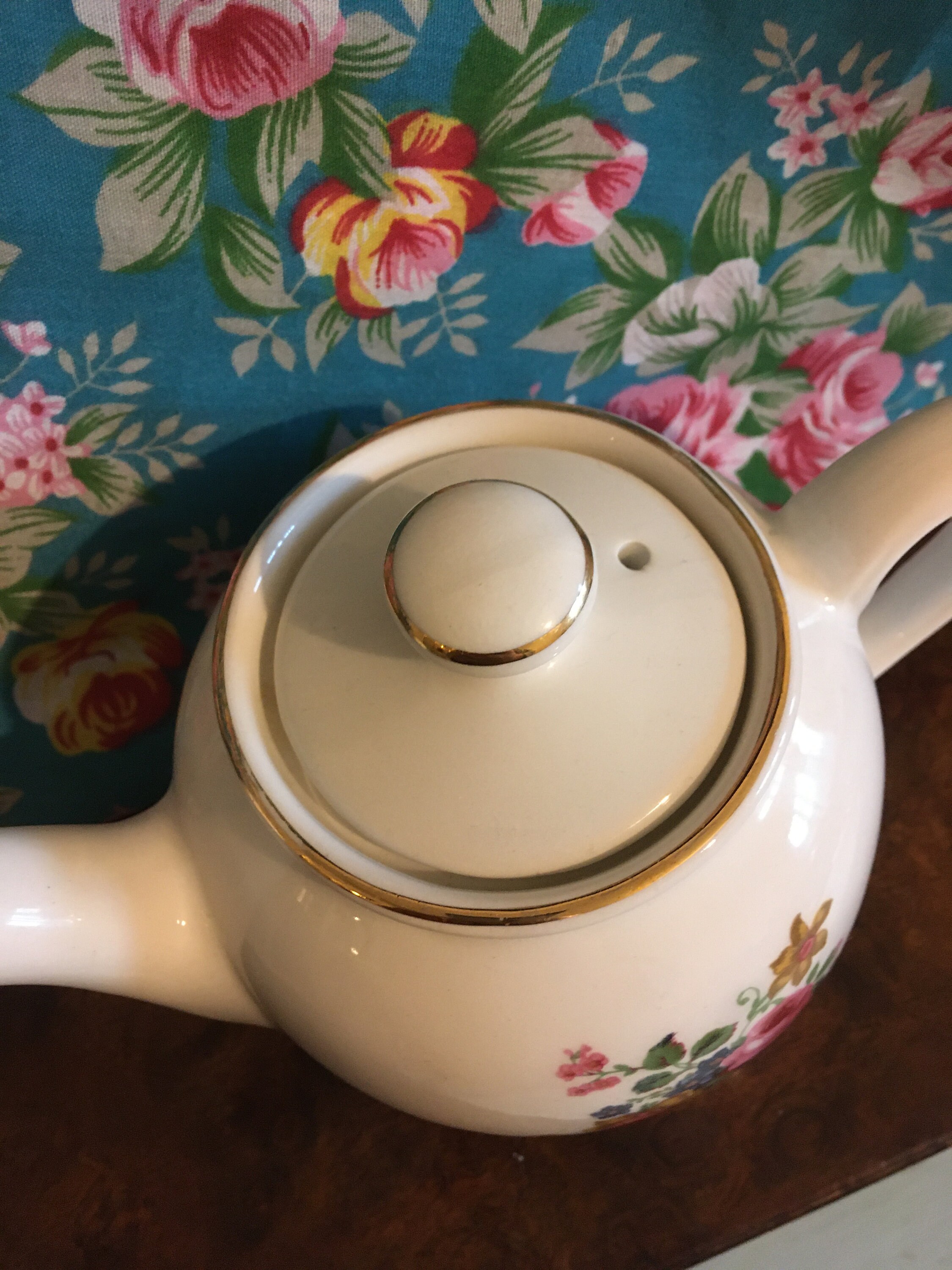 Vintage Sadler Windsor Teapot, Small Pink Roses, English Tea Pot ...