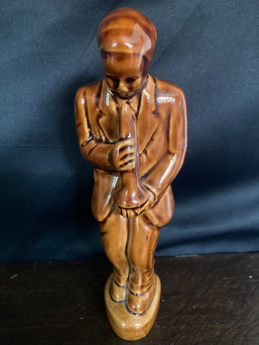California Pottery Trumpet Player Figurine, Musician Collectible ...