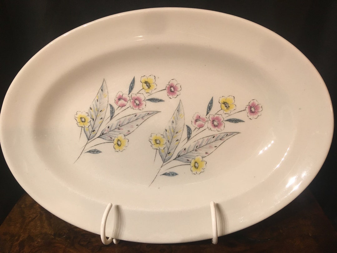 Vintage Grindley Floral Oval Platter Plate VGC, Serving Platter, Floral ...