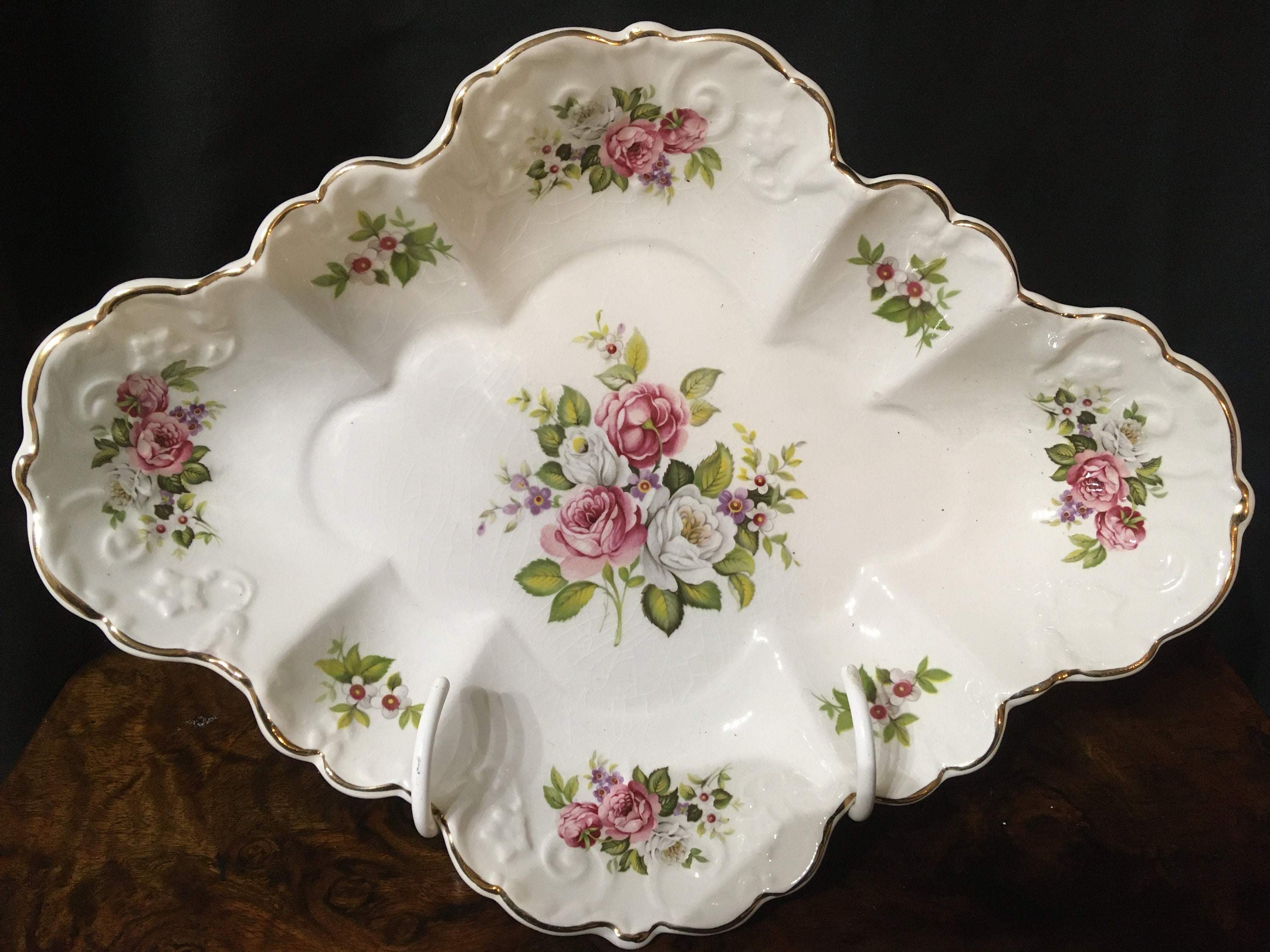 James Kent , Old Foley ,harmony Rose Scalloped Porcelain Plate Sweet ...