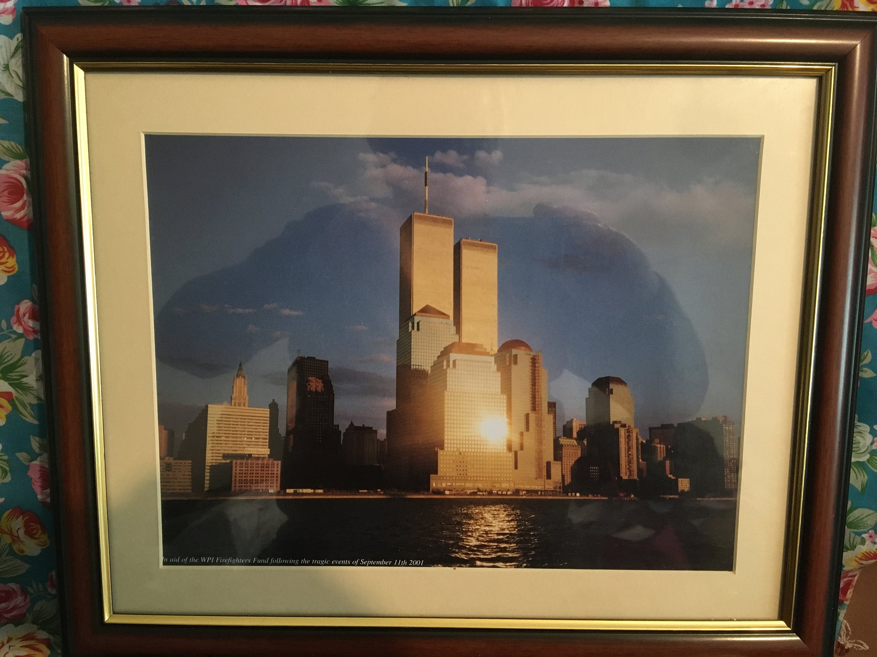 World Trade Center Twin Towers Picture Frame, New York City Firefighters Fund, Wall Art Decor ...