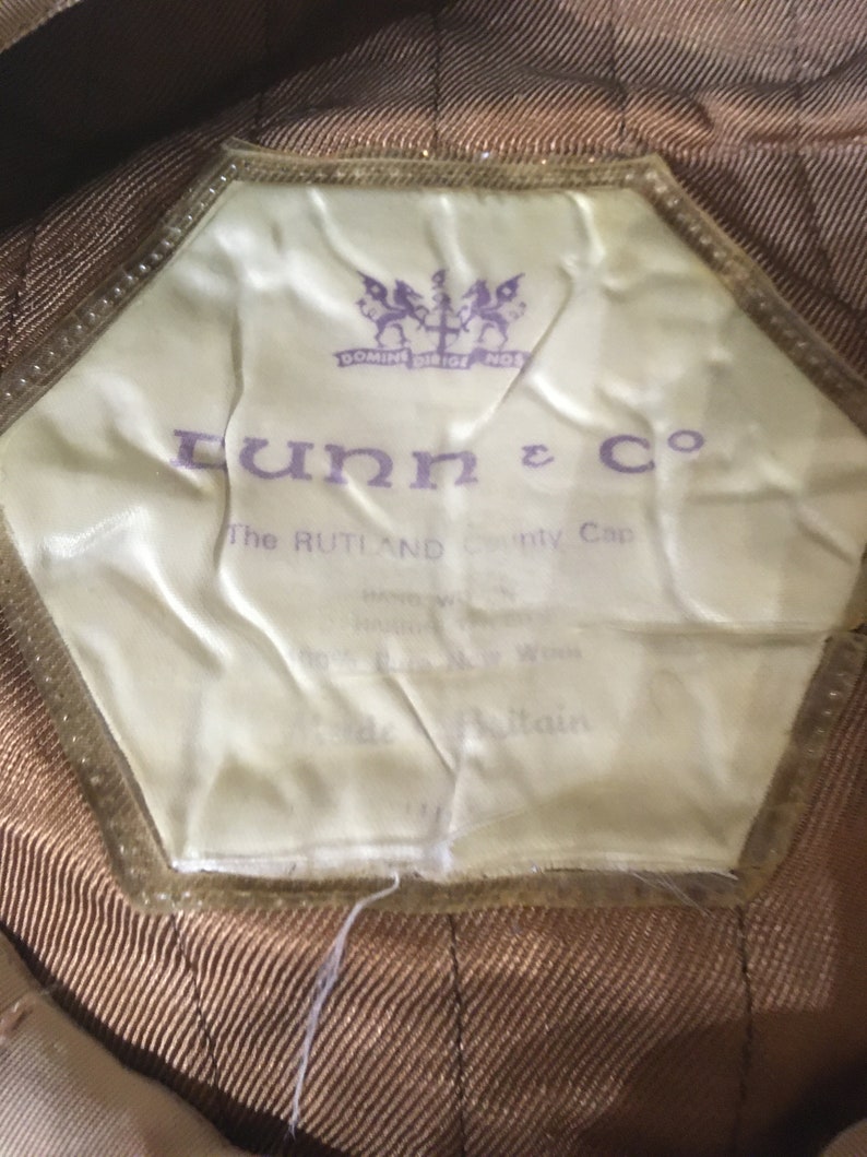 1 Vintage Harris Tweed Brown Herringbone Flat Cap the Rutland County ...