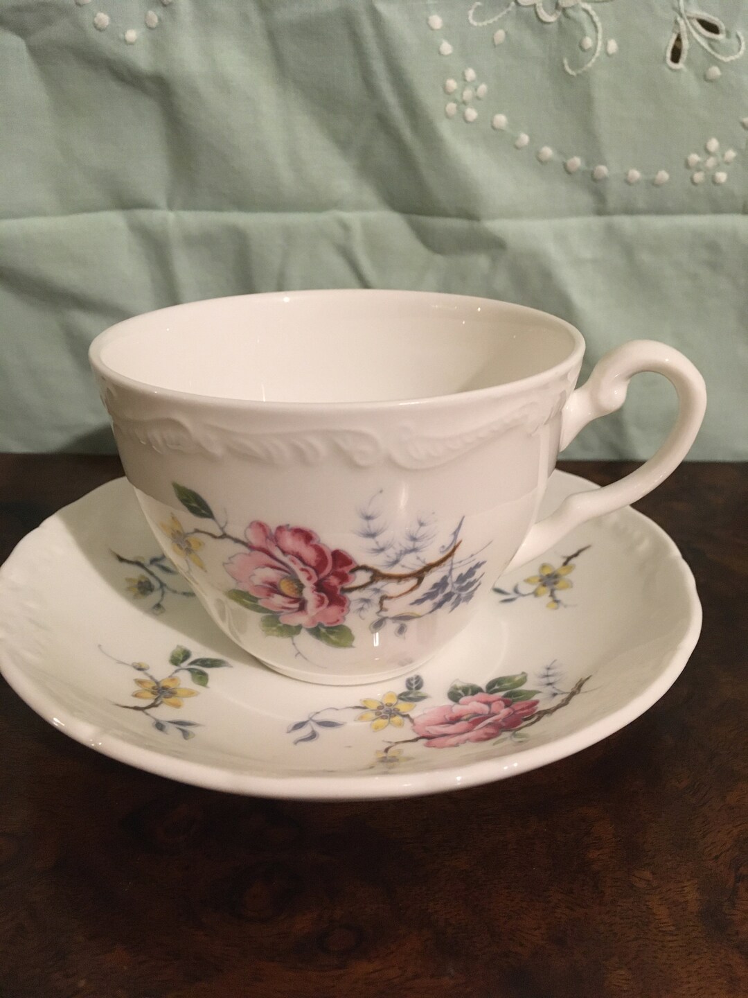 Wedgwood Bone China Mayfair Collection, Debutante Tea Cup Saucer ...