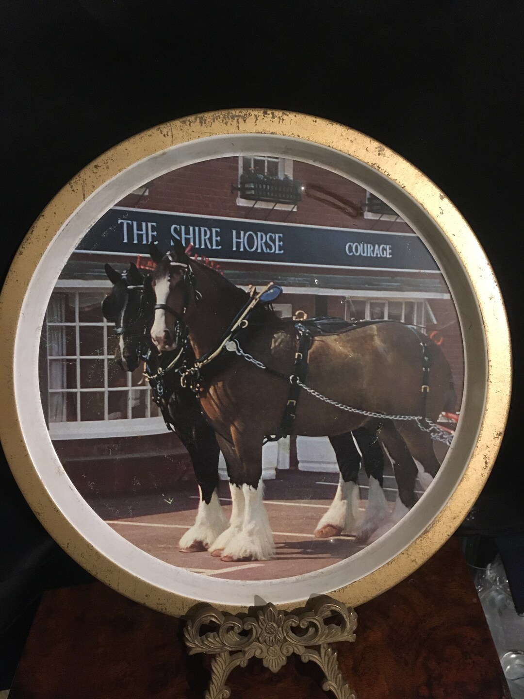Vintage Courage the Shire Horse Pub Advertising Drinks Tray Man Cave - Etsy