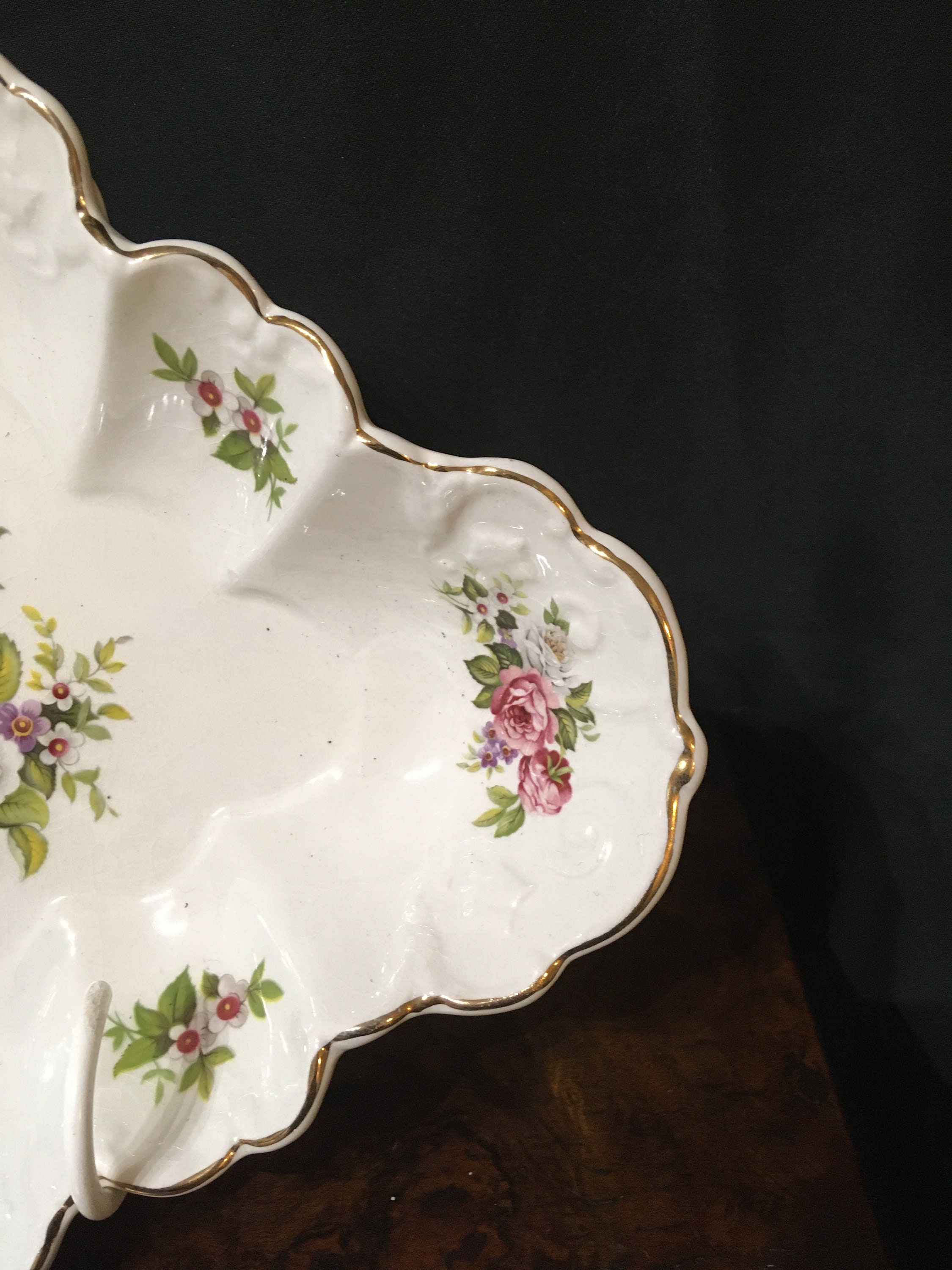 James Kent , Old Foley ,harmony Rose Scalloped Porcelain Plate Sweet ...