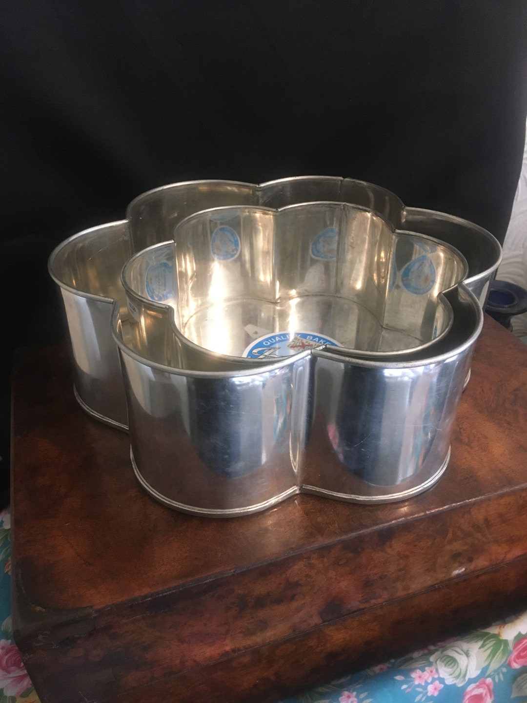2 Petal Cake Tin for Baking, Steel Wedding Cake Pan, Christmas Cake ...