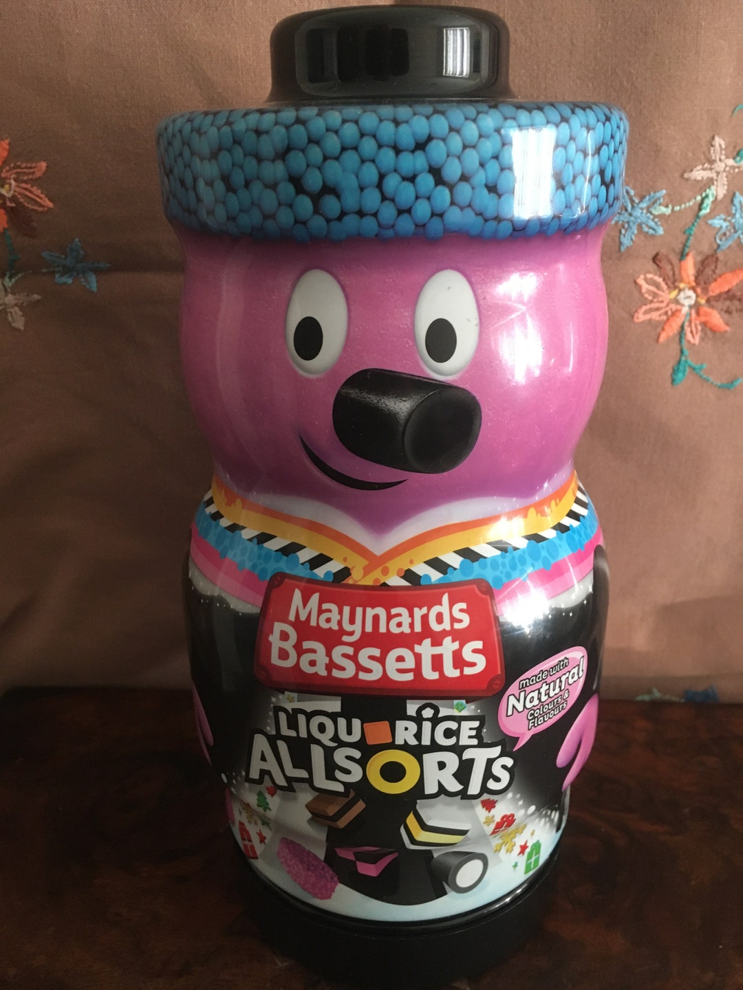 1 Bertie Bassett Liquorice Allsorts Tin, Empty Candy Jar, Vintage Gift ... 1 Bertie Bassett Liquorice Allsorts Tin, Empty Candy Jar, Vintage Gift ...