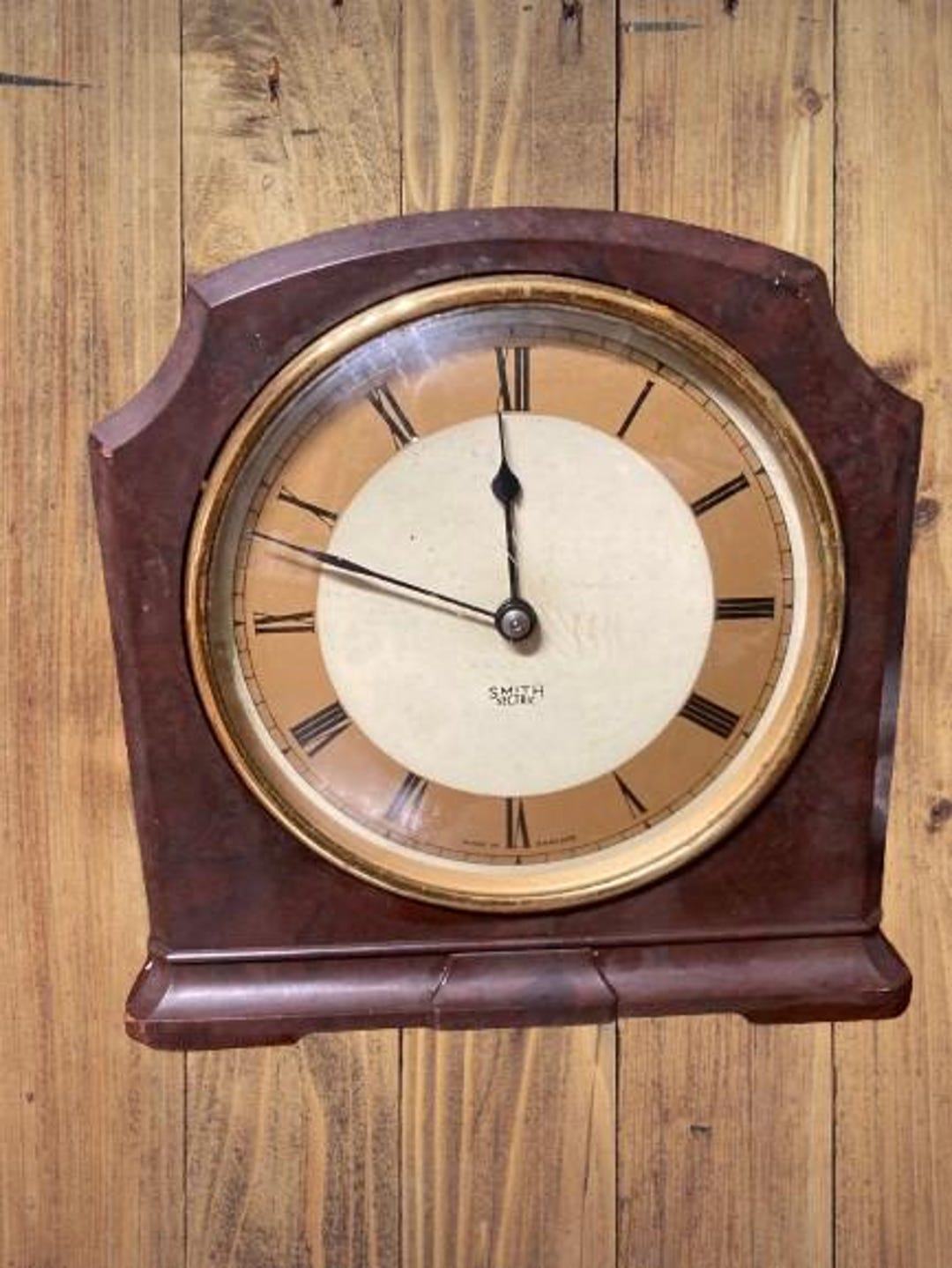 Vintage Art Deco Bakelite Mantle Clock, 1940s, VGC, Working, Free UK ...