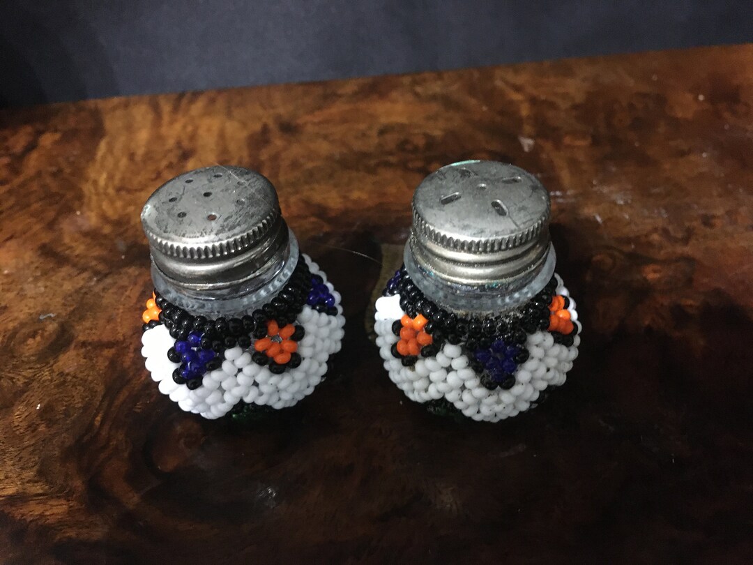 Native American Seed Bead Salt and Pepper Shakers - Etsy