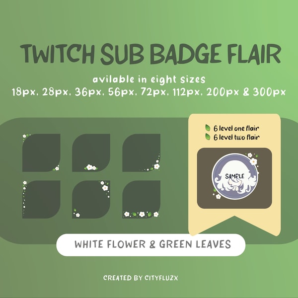 Twitch Lily Sub Badge - Etsy