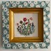 Embroidered Flowers Frame - Etsy