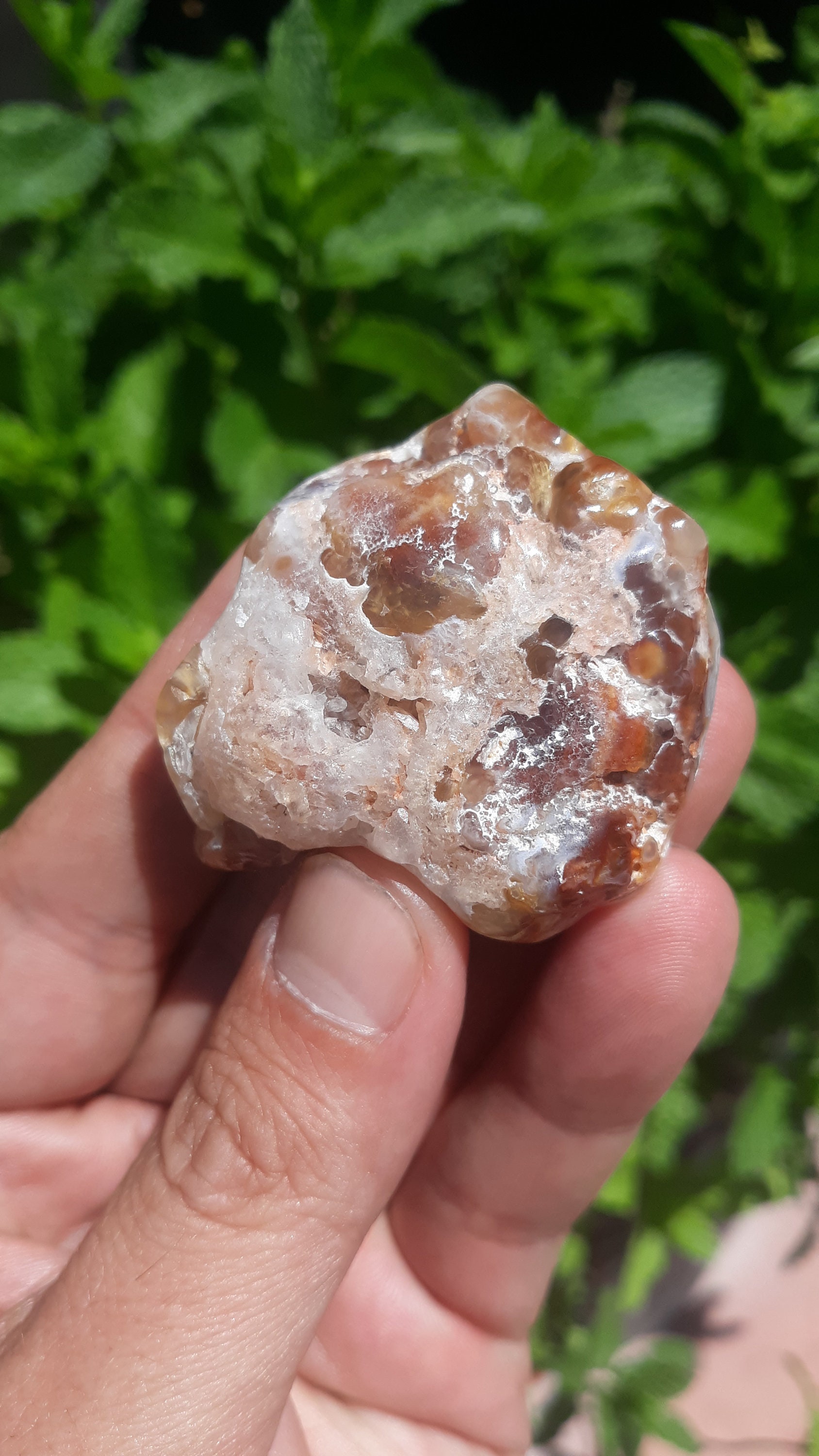 5 Medium/large Arizona Fire Agate Chalcedony Specimens Tumble Vibed ...