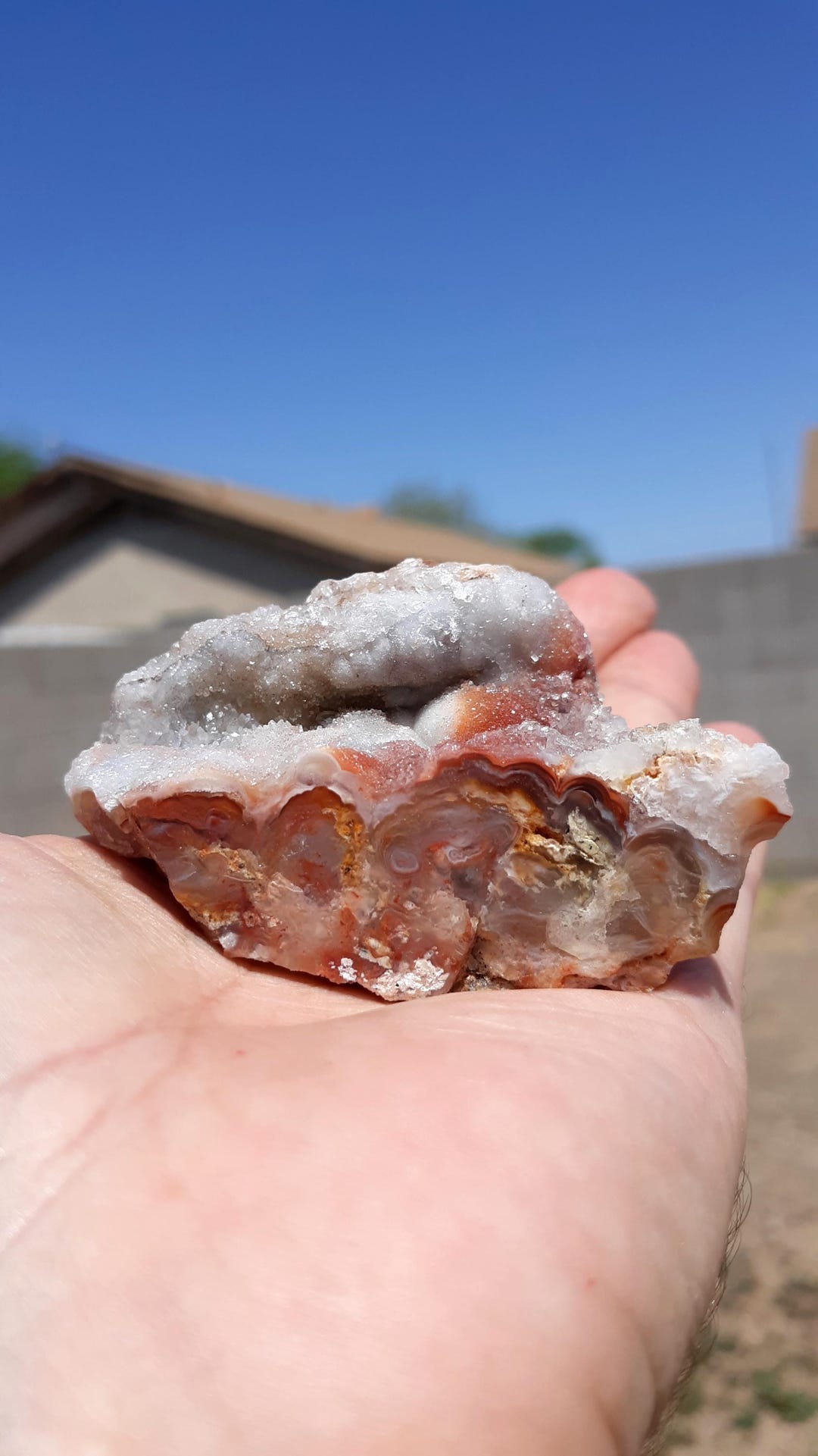 Arizona Fire Agate Chalcedony Druzy Specimen: Polished Home Decor - Etsy