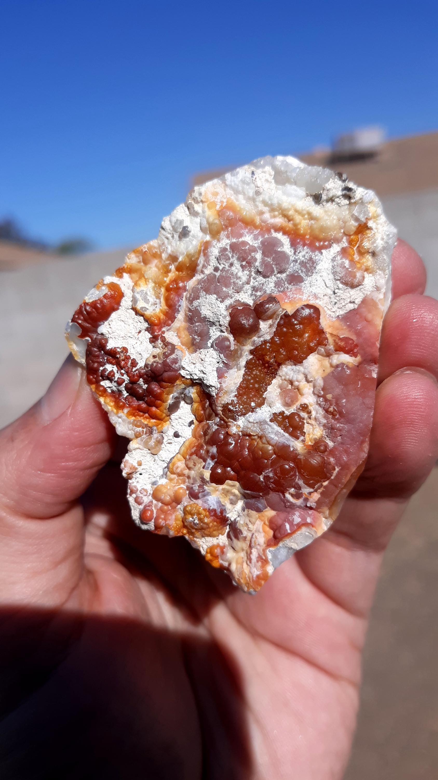 Three Arizona Fire Agate Chalcedony Specimens - Etsy