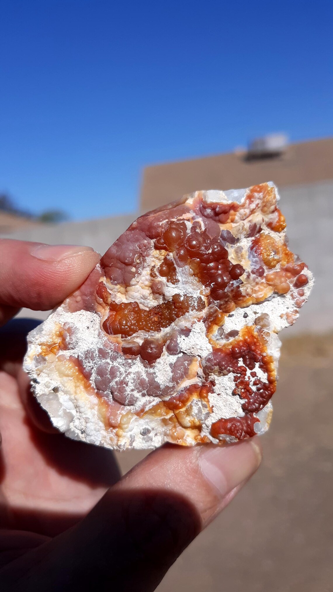 Three Arizona Fire Agate Chalcedony Specimens - Etsy