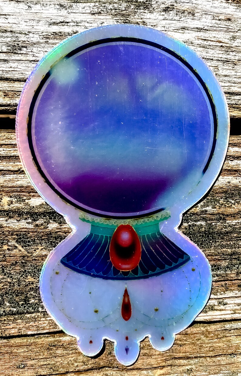Oracle Holographic Vinyl Sticker - Etsy