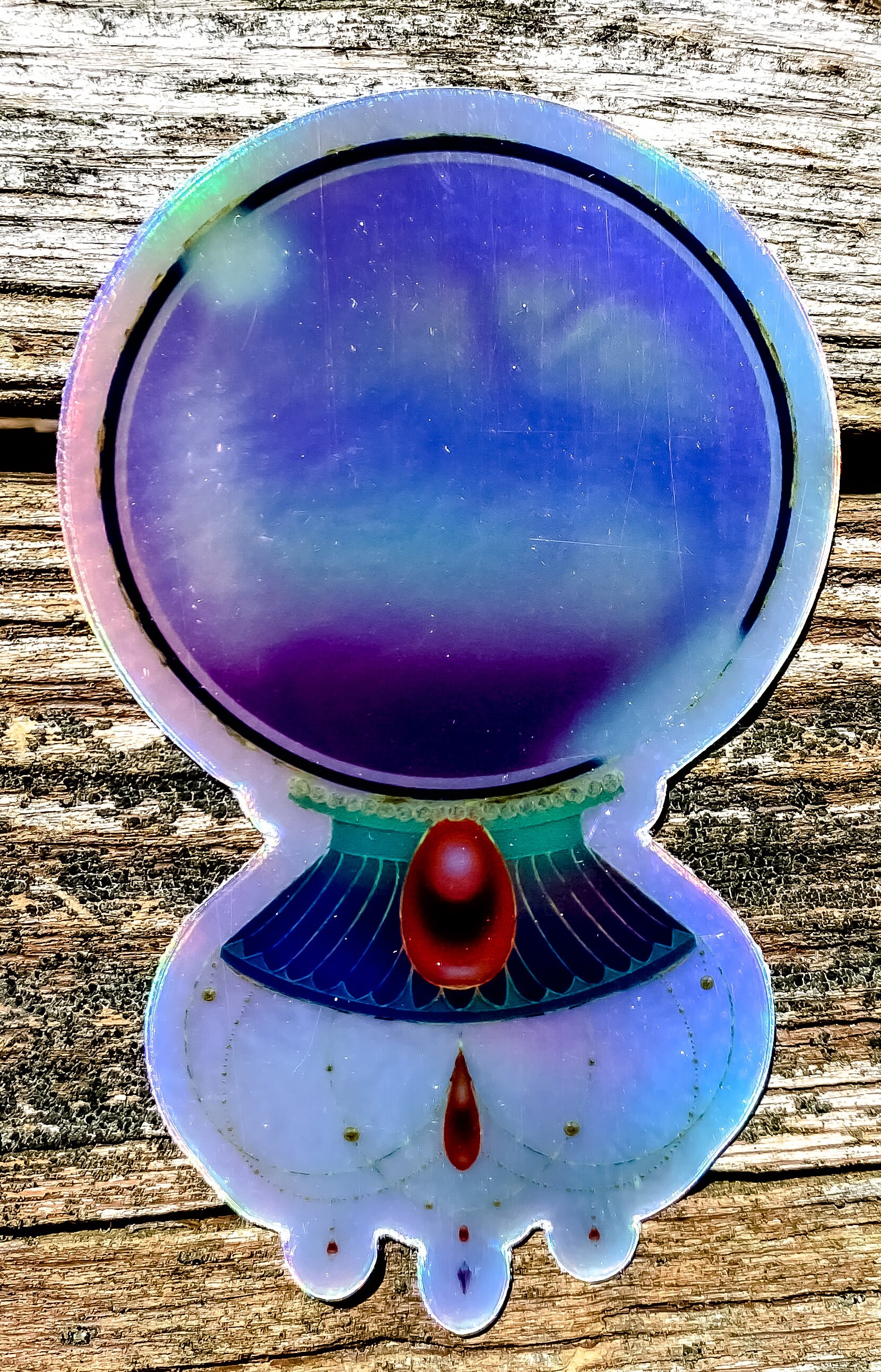Oracle Holographic Vinyl Sticker - Etsy