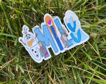 Frozen Name Stickers - Etsy
