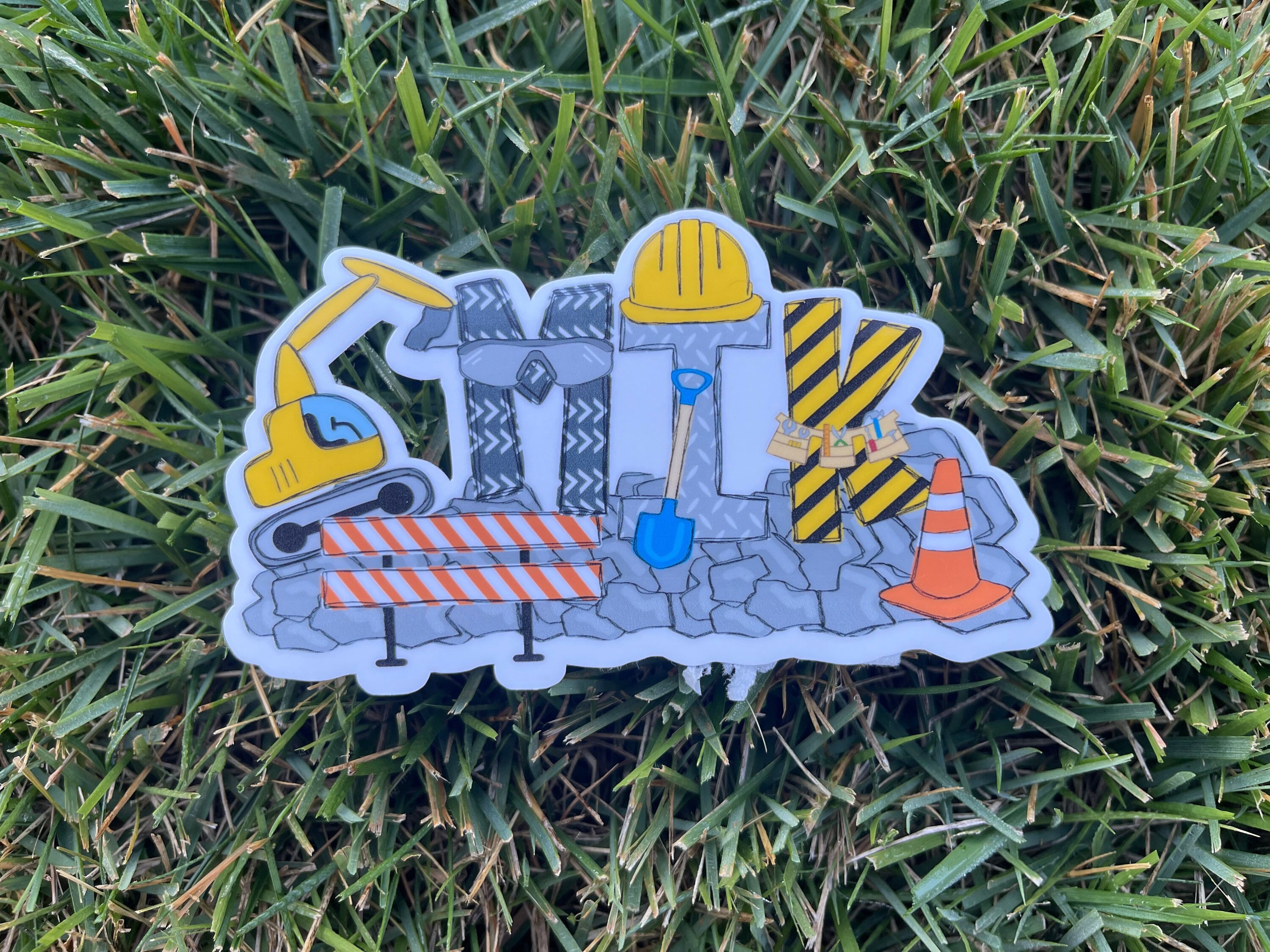 Construction Stickers Personalized Construction Stickers - Etsy