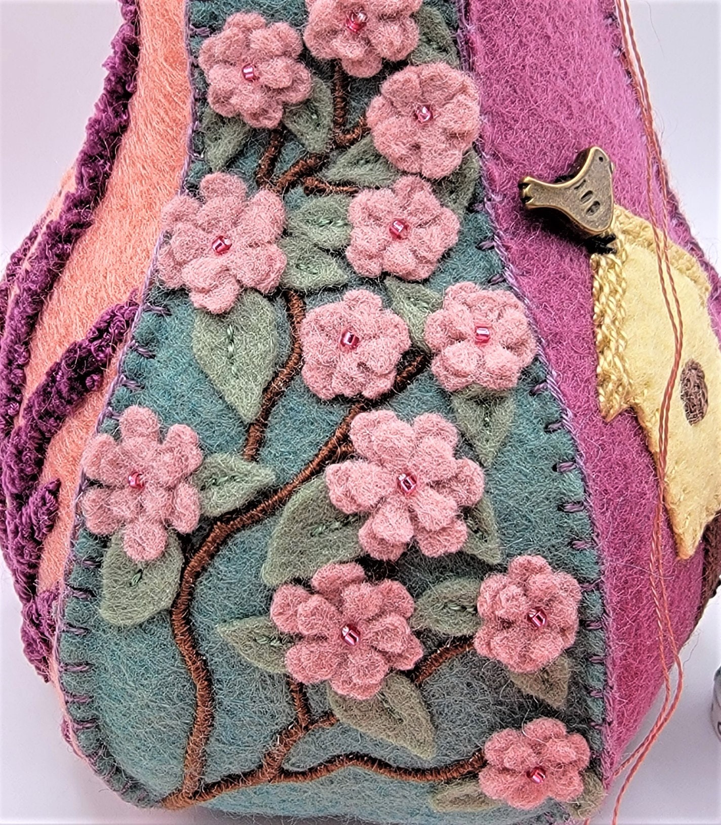 Beautiful, Embroidered Pin Cushion, PDF Pattern and Instructions for ...