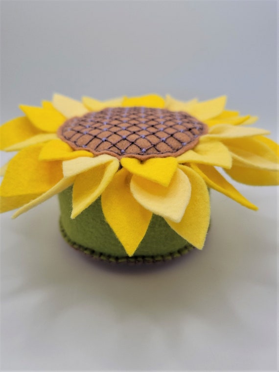 PDF Pattern for Sunflower Pin Cushion Felt Pin Cushion - Etsy