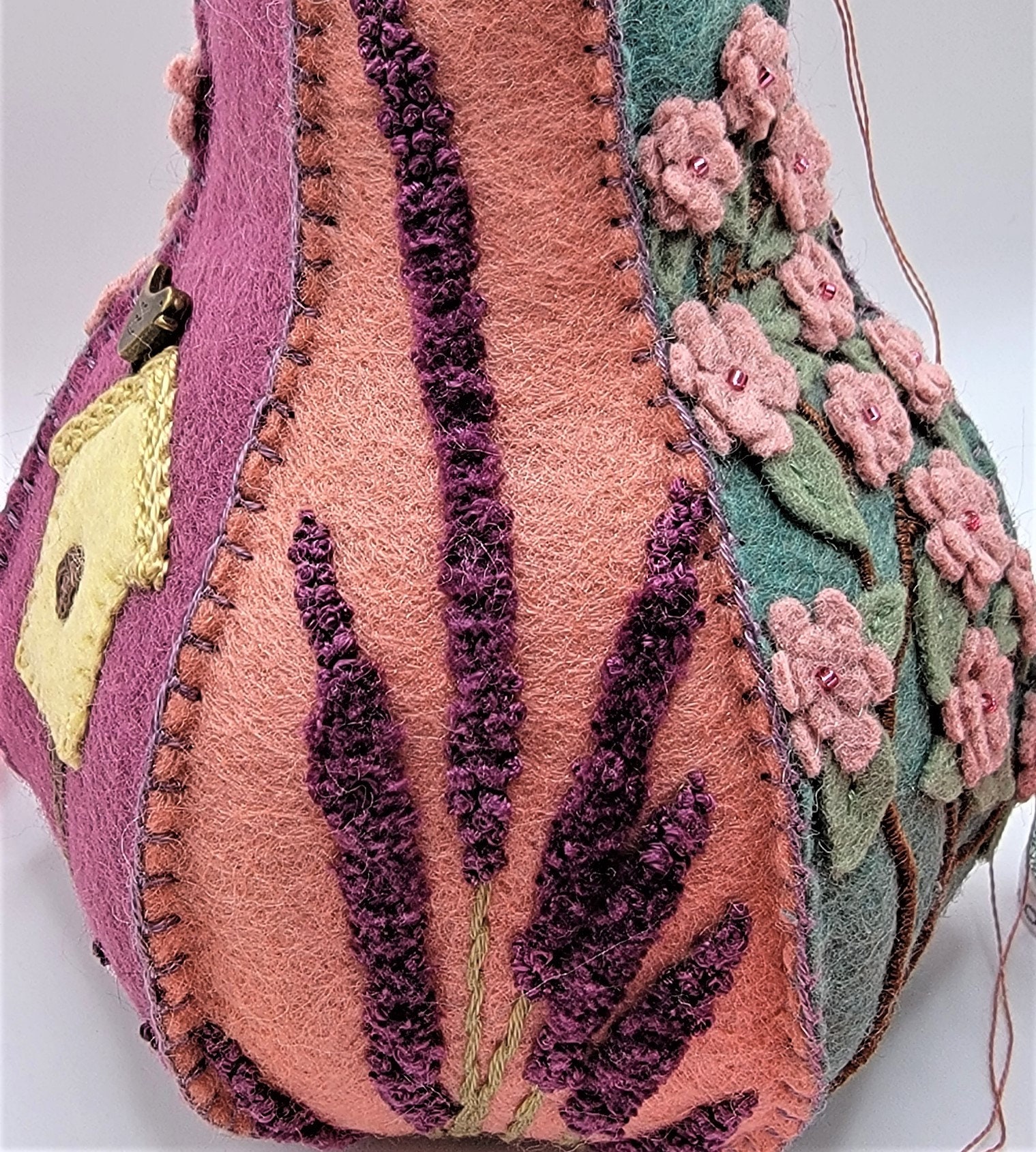 Beautiful, Embroidered Pin Cushion, PDF Pattern and Instructions for ...