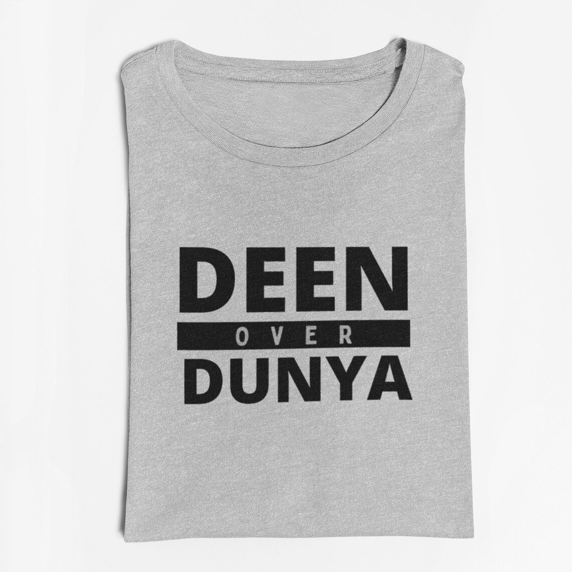 Mens Islamic T-shirt deen Over Dunya Faith Deen Islam Muslim Apparel ...