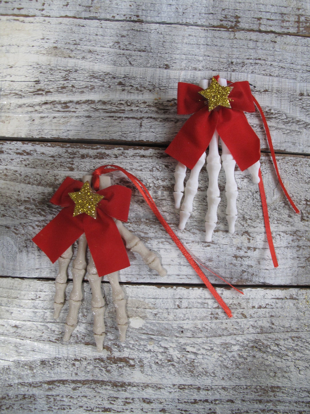 Spooky Skeleton Hand Ornament: Halloween Christmas Tree Decor - Etsy