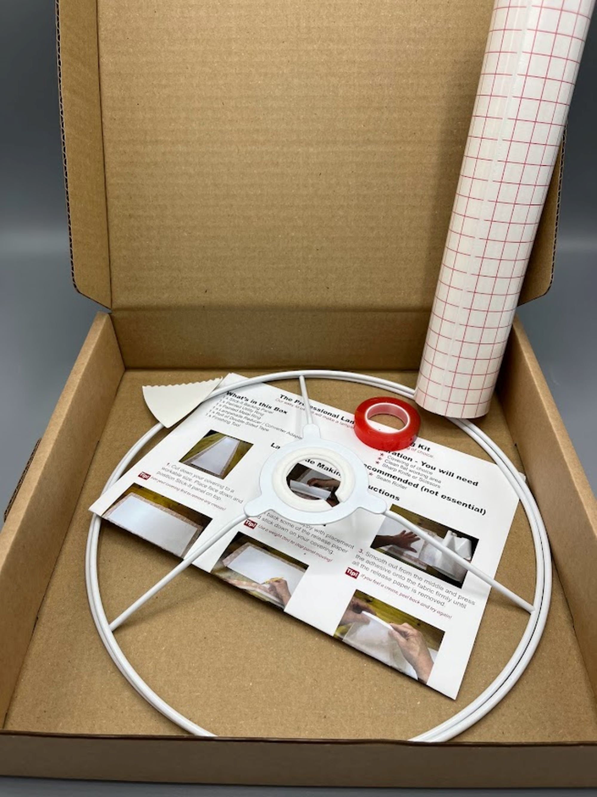 DIY Lampshade Kit 25cm Drum Shade Make Your Own Shade Lamp - Etsy UK