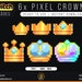 Crown Badges Twitch Twitch Sub Badges Emotes Twitch Badge - Etsy