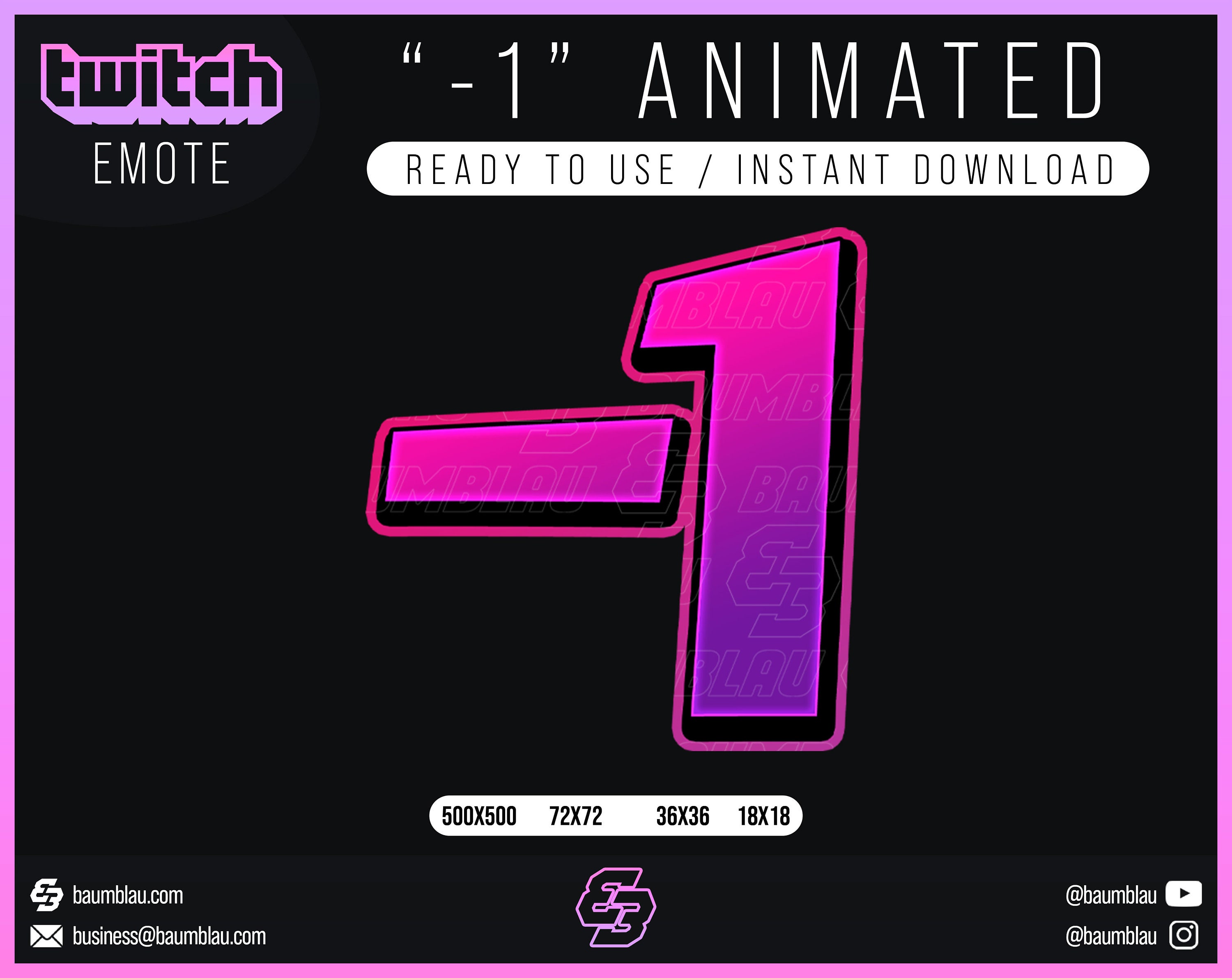Animated Twitch Emote Twitch 1 Emote / Badge - Etsy Canada