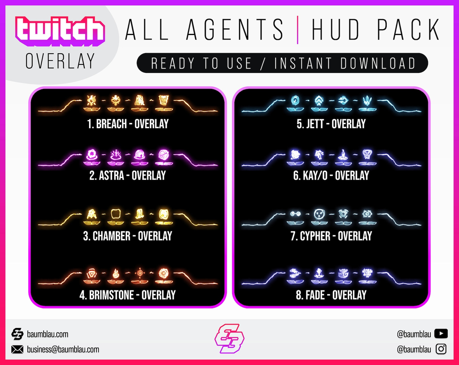 Superposición animada de HUD de Valorant con nueva CLOVE 2 versiones ...