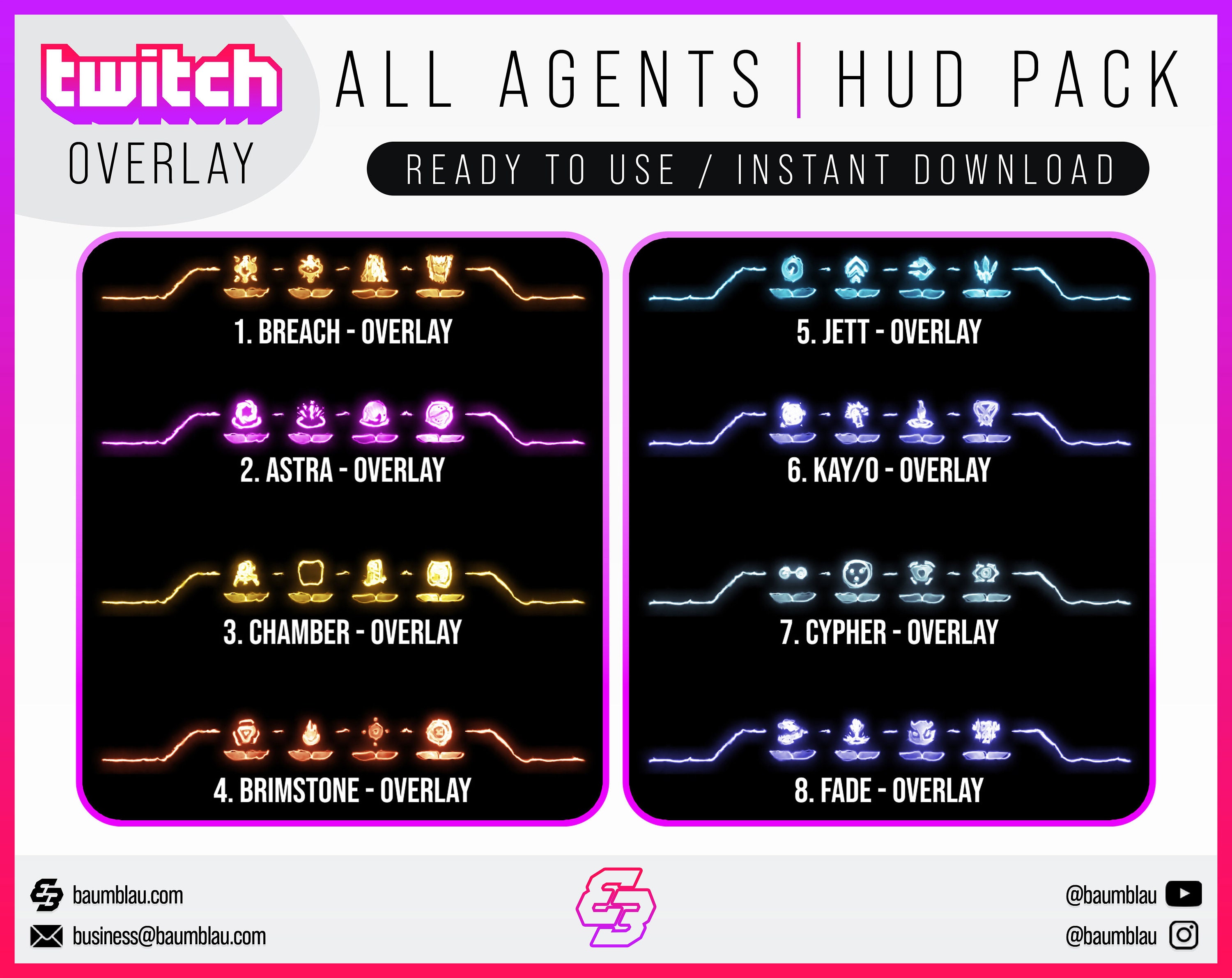 Animated Valorant HUD Overlay with New DEADLOCK 2 Versions - Etsy Polska