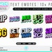 Twitch Emote Text | Text Emotes Pack 10x Bundle | Twitch Streamer ...