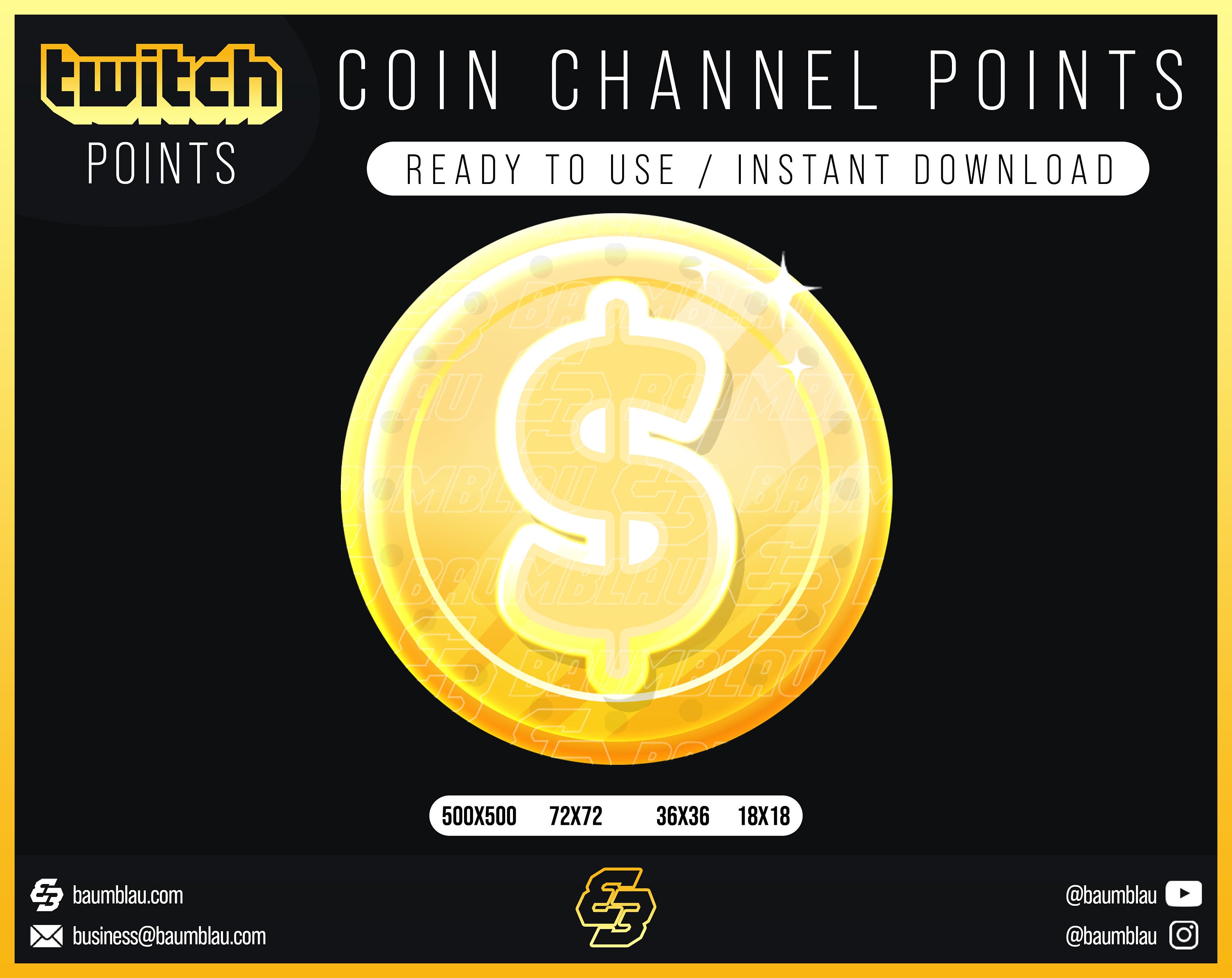 Twitch Emote Dollar Coin Emote gold Twitch Emote/badge Coin Icon ...