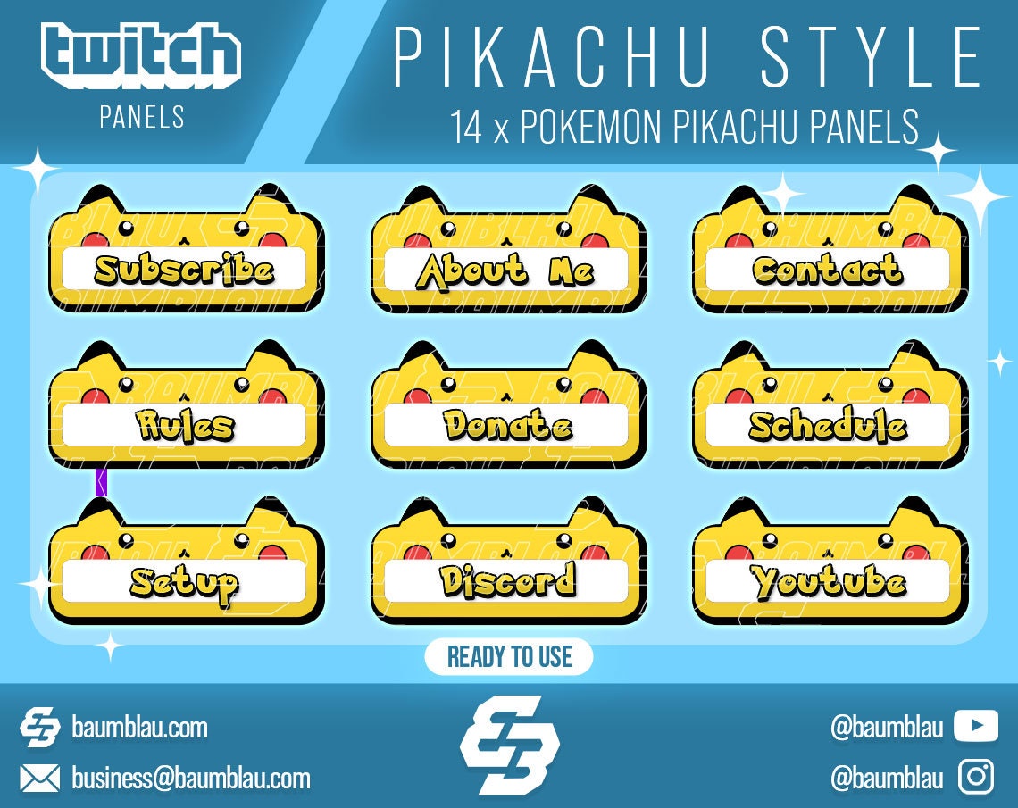 Custom Twitch Panels for Streamer 8x Panels Pack Twitch - Etsy