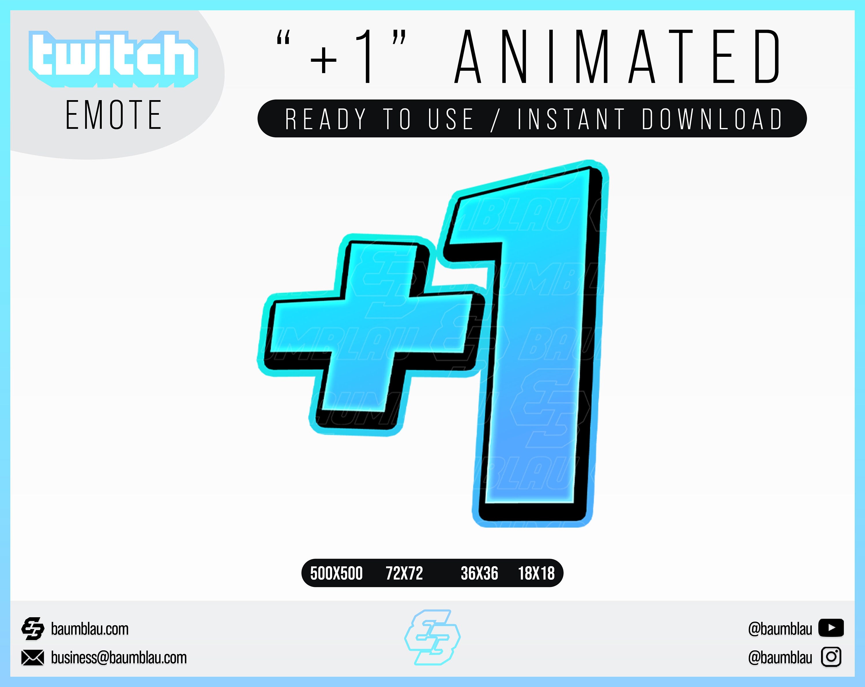 Animated Twitch Emote Twitch 1 Emote / Badge - Etsy