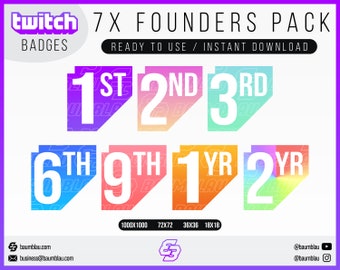 Twitch Founder Badge - Etsy