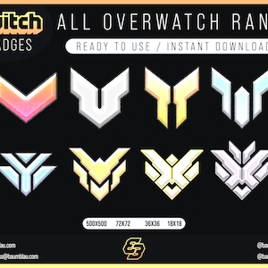 All Overwatch Badges Ranks + NEW Ascendent Rank + 5 Extra Ranks | Cheer ...