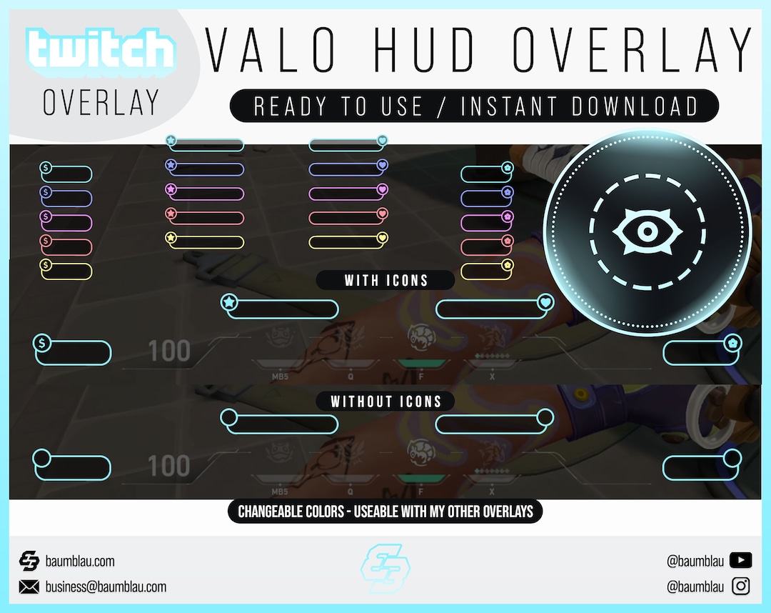 Map Cover Overlay Cs Go 2 + Valorant HUD [2 Versions] Package 9 X ...