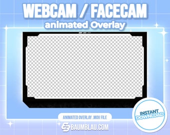 White Webcam Overlay - Etsy
