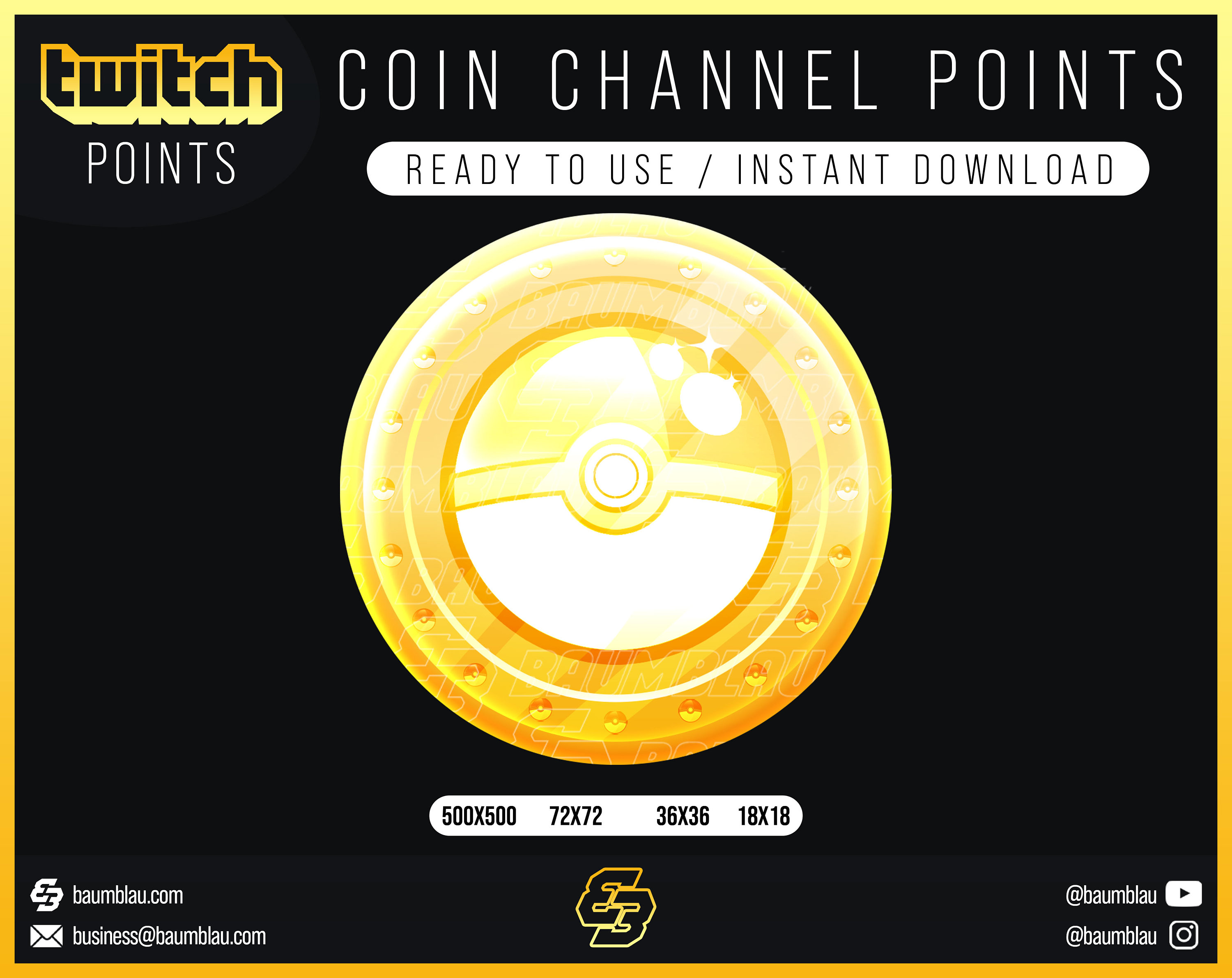 Pokemon Twitch Channel Points Emote Badge Pokemon Streamer | Instant ...