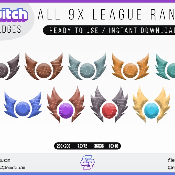 Twitch Badges League of Legends - Etsy