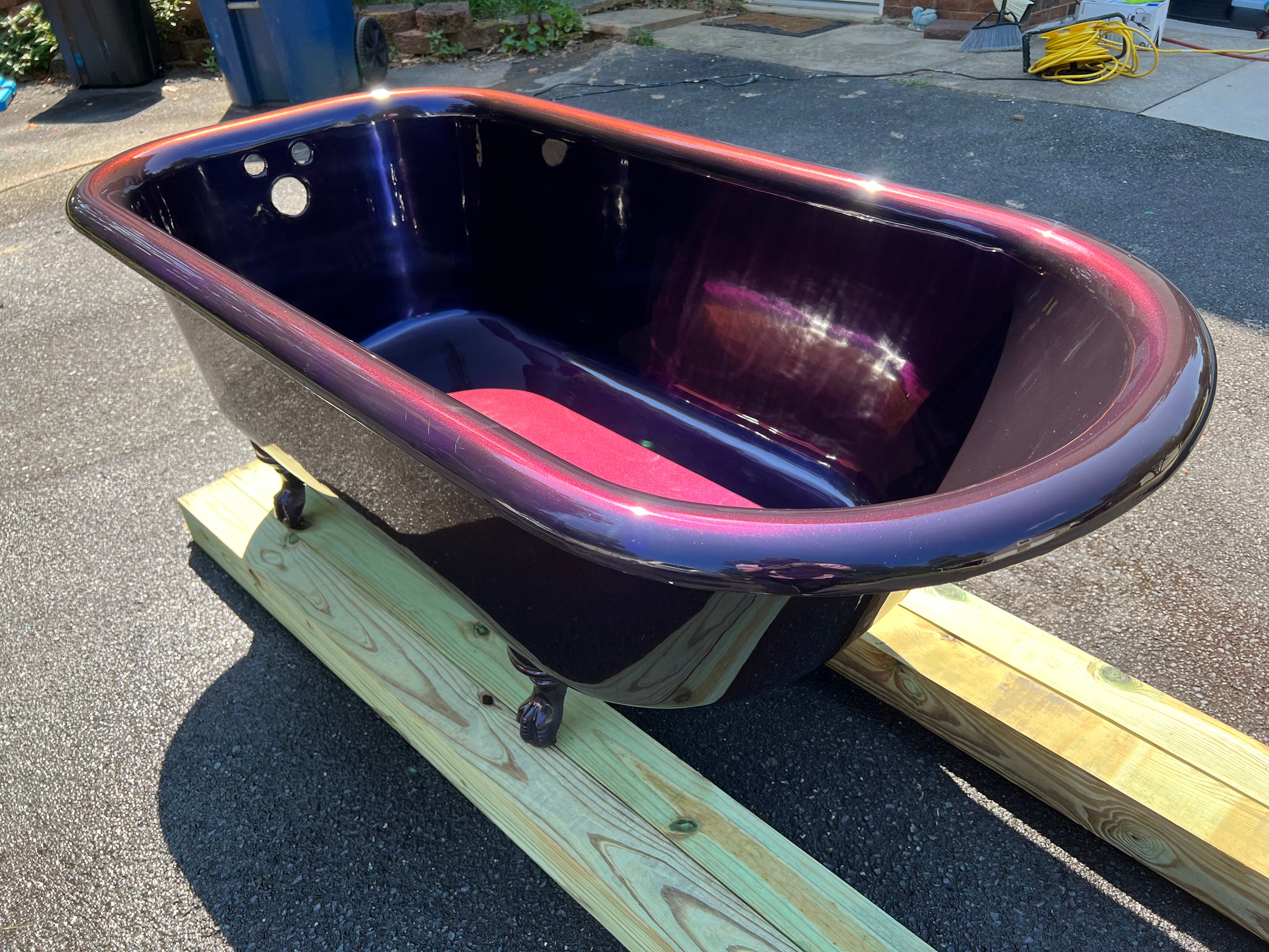 1919 Midnight Purple Antique Clawfoot Bathtub - Etsy