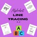 Handwriting Practice Sheets - Alphabet Tracing Dotted Lines A-Z ...