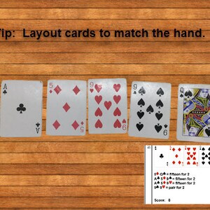 Cribbage Counting EASY - Practice EASY Cribbage Hands - Etsy Canada