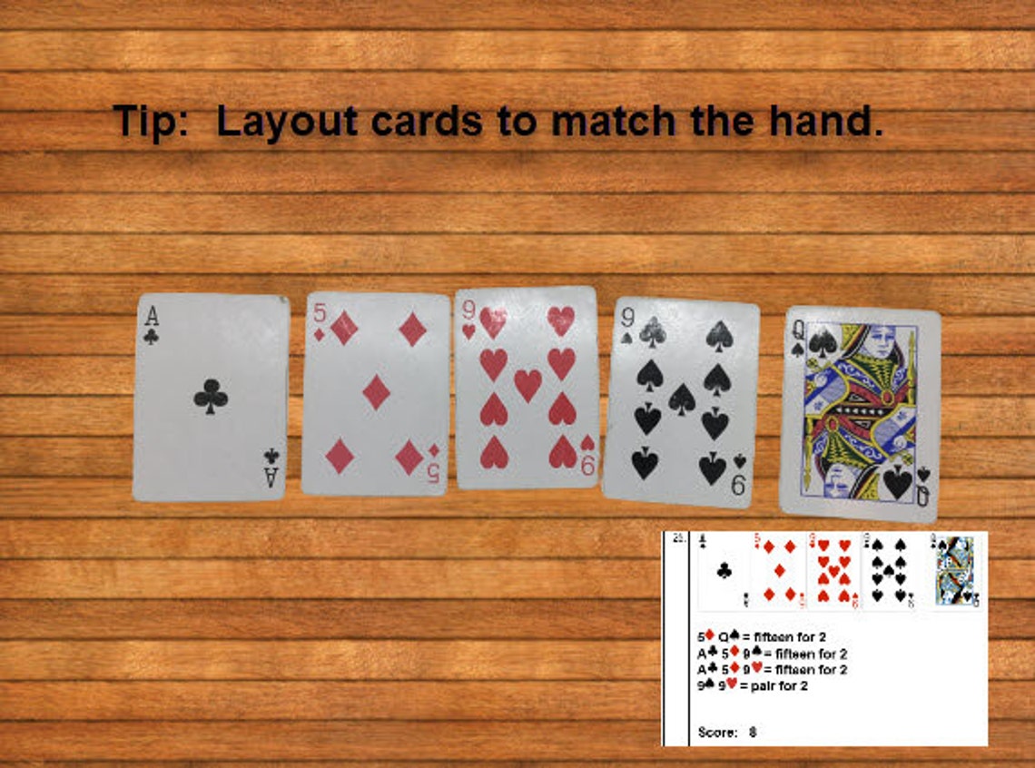 Cribbage Counting MASTER Practice MASTER Cribbage Hands Etsy Cribbage Counting MASTER Practice MASTER Cribbage Hands Etsy