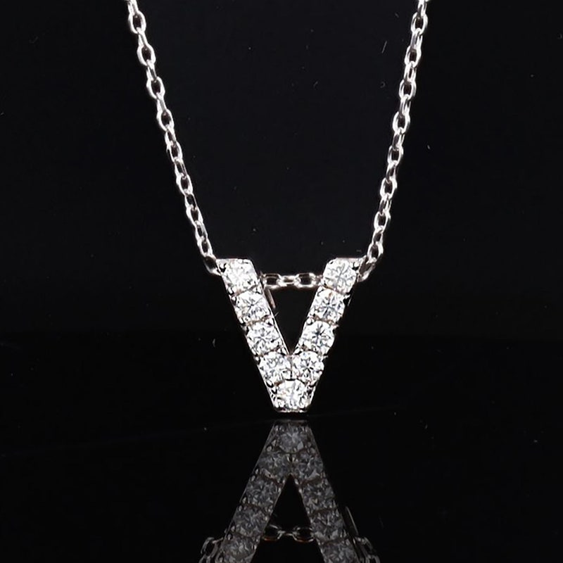 V Necklace - Etsy